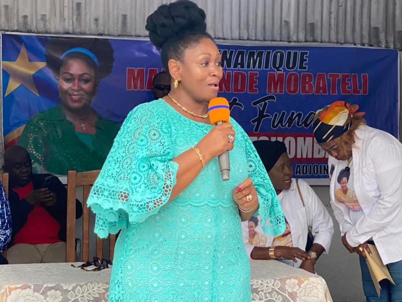 Kinshasa: A travers sa structure "Dynamique Maman nde Mobateli" Colette Tshomba a sensibilisé ...